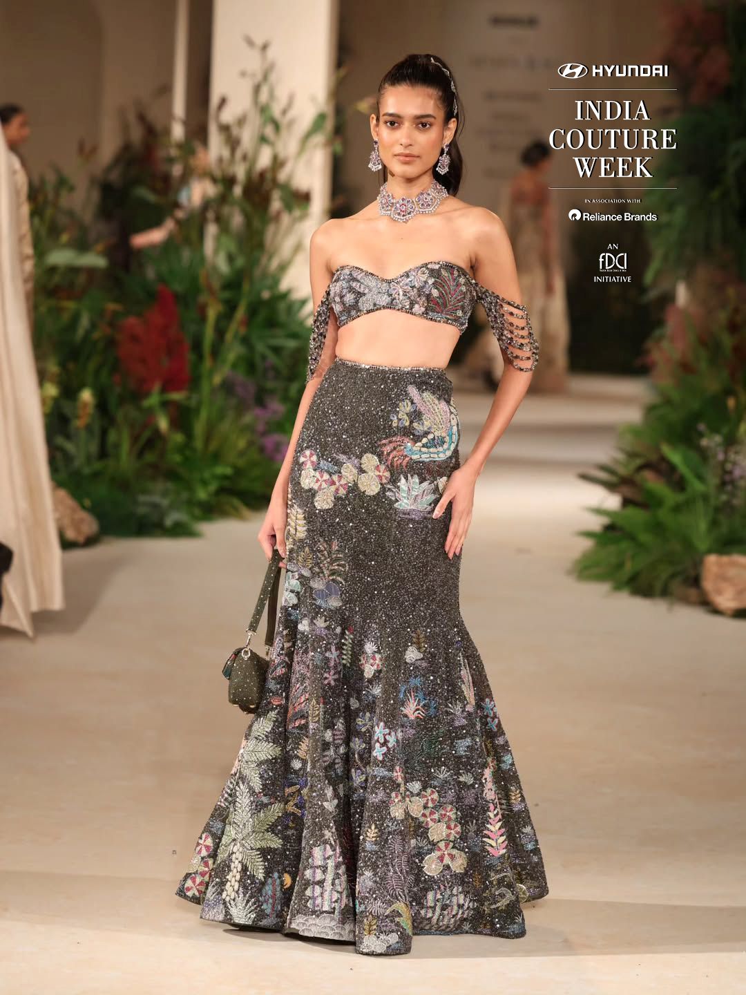 Aisha Rao Stuns with Botanical Maximalism at ICW 2025 | Esquire India