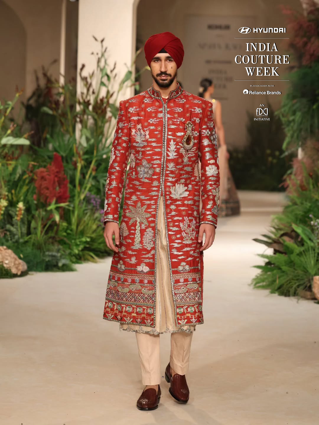 Aisha Rao Stuns with Botanical Maximalism at ICW 2025 | Esquire India